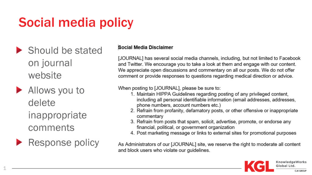 Social Media 101 for Journals: How to Create and Sustain an Effective ...